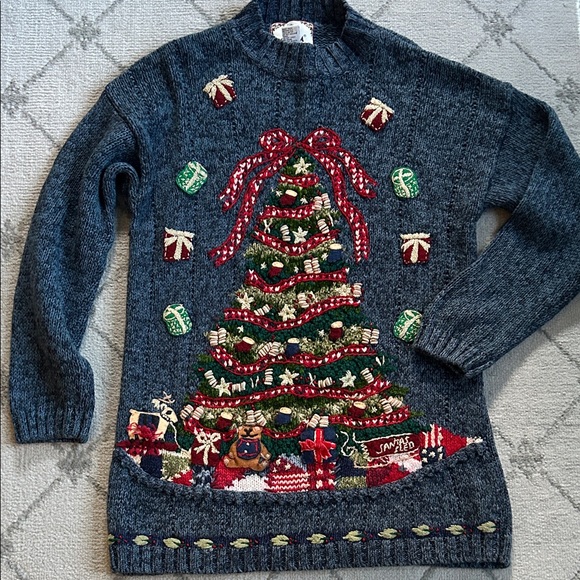 Tiara | Sweaters | Vintage Tiara Christmas Tree Sweater | Poshmark